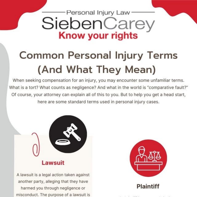 Common Personal Injury Terms (And What They Mean) | PDF