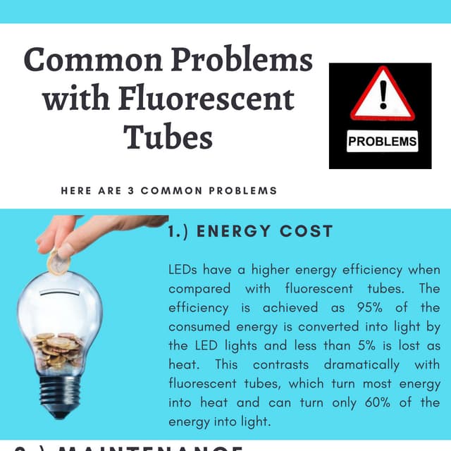Common problems with fluorescent tubes | PDF