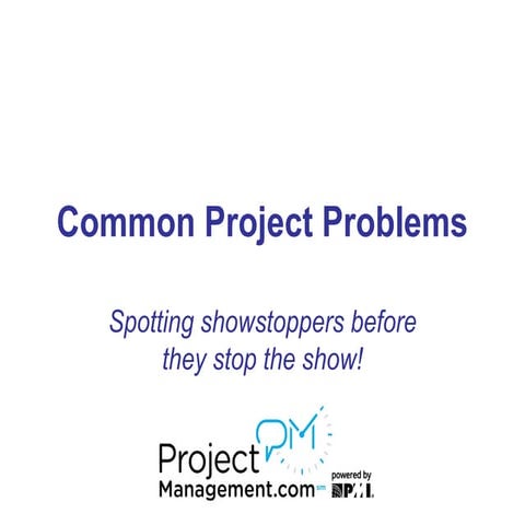Common_Project_Problems_Presentation.ppt