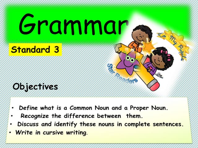 Proper Nouns and Common Nouns | PPTX