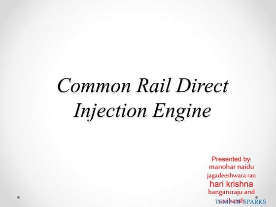 Common rail direct injection | PPTX
