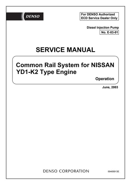 Toyota 1KD-FTV Common Rail Diesel Injector Installation Manual | PDF