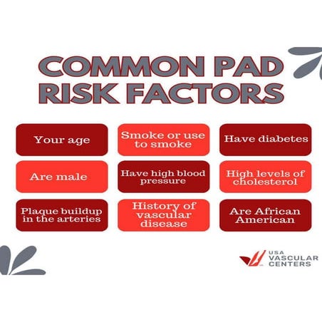 Common Pad Risk Factors - USA Vascular Centers | PDF