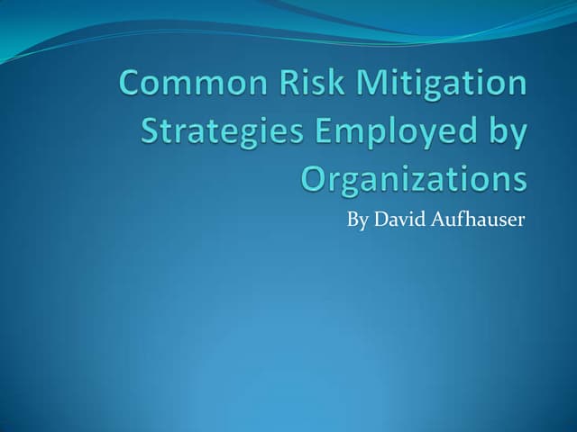 Risk Mitigation Strategies: Building Resilience Against Uncertainty | PDF