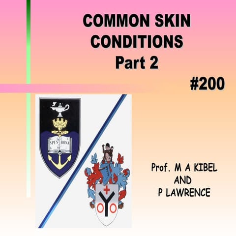 Common Skin Conditions Part 2 200 | PPT