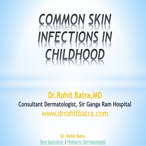 Common Skin Infections in Children | PPTX