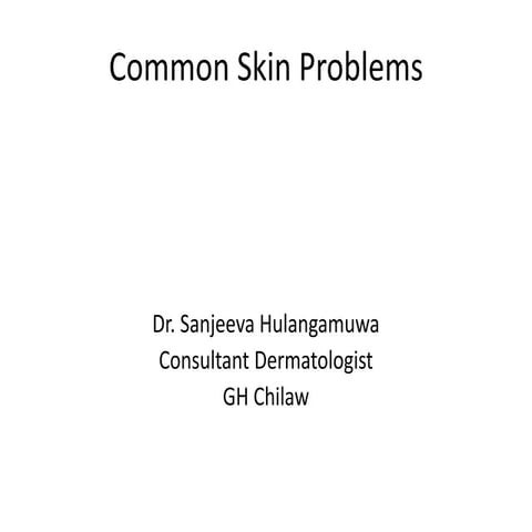 Common skin problems | PDF