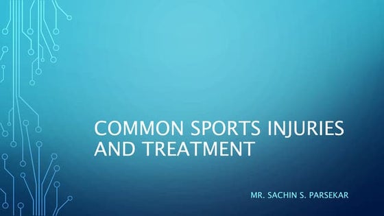Common sports injuries | PPT