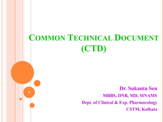Common Technical Document (CTD) | PPTX