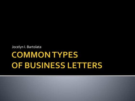 Styles in business letter | DOCX