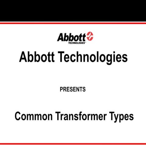 Transformers and common types of transformer | PPT