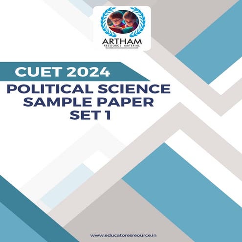 Common University Entrance Test Political Science 2024 Sample Paper ...