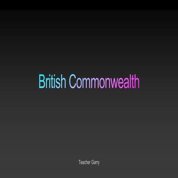 Commonwealth | PPT