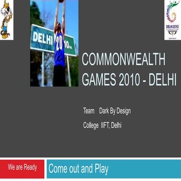 Commonwealth Games Delhi 2010 | PPTX