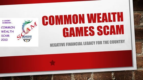 Commonwealthgames scam | PPT