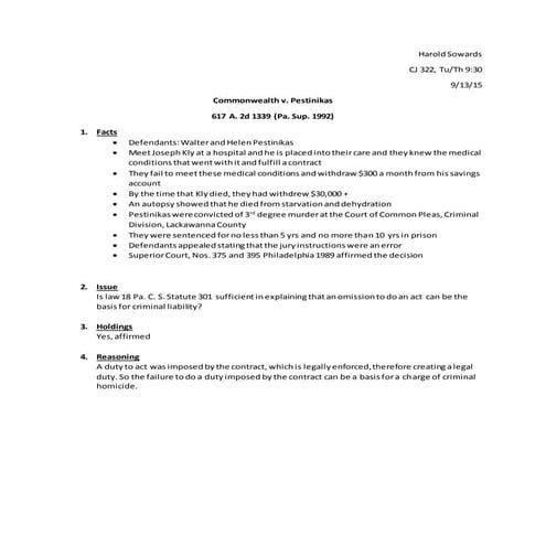 Commonwealth v. schnopps | DOCX