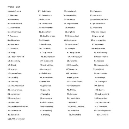 Common word list 2013-14 | PDF | Free Download