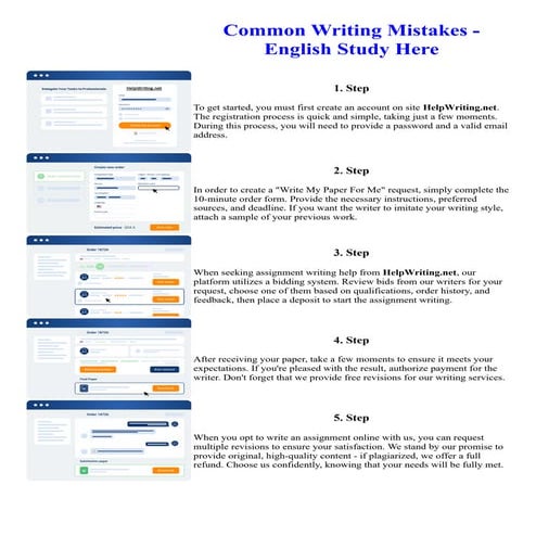 Common Writing Mistakes - English Study Here | PDF