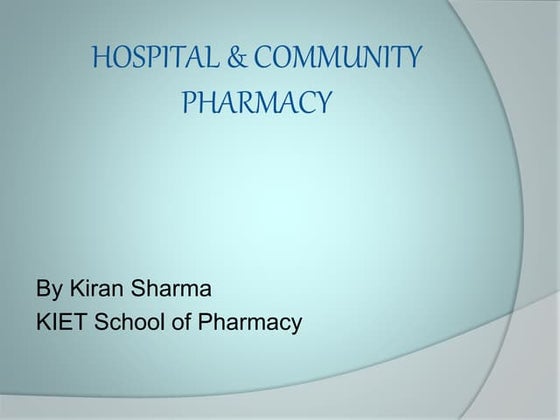 Introduction to pharmacy | PPT
