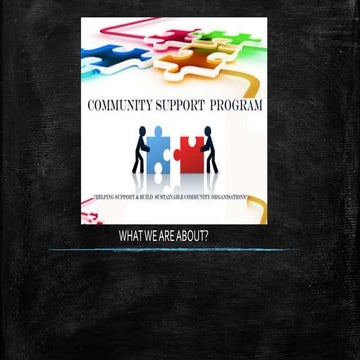 About Community Support Program | PPTX