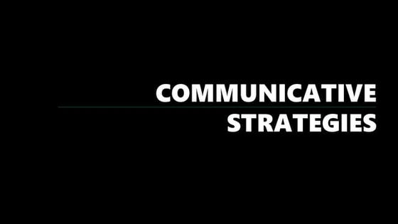 7 communicative strategies | PPTX