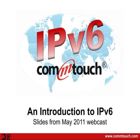 Slides from Introduction to IPv6 | PPTX | Computer Networking | Computing