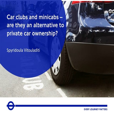 Car clubs and minicabs – are they an alternative to private car ...