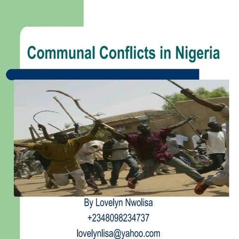 Communal conflicts in Nigeria | PPT