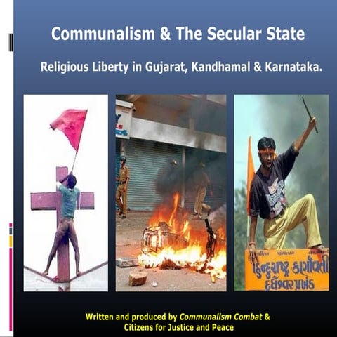 Communalism and the state (target chirstians, orissa, karnataka) | PPT
