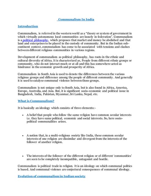 Secularism In India | PPT