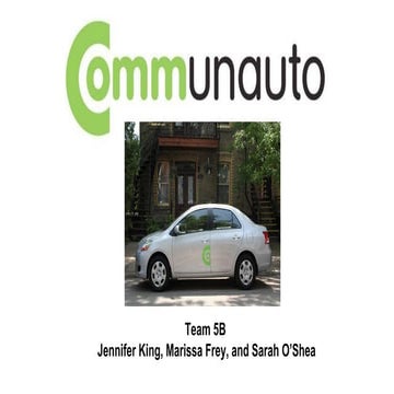 Communauto | PDF | Automotive Industry | Industries