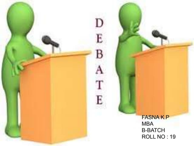 Conducting a debate | PPTX