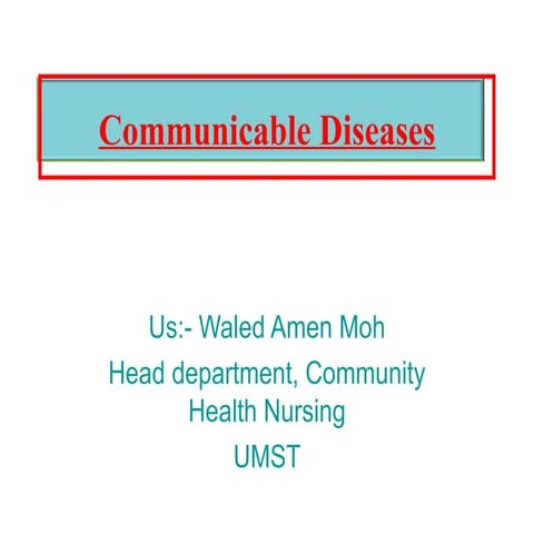 Ppt Communicable Diseases Powerpoint Presentation Free NON INFECTIOUS