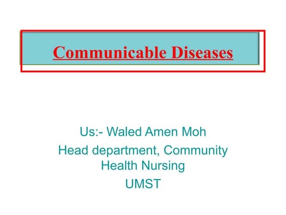 Non communicable diseases | PPT