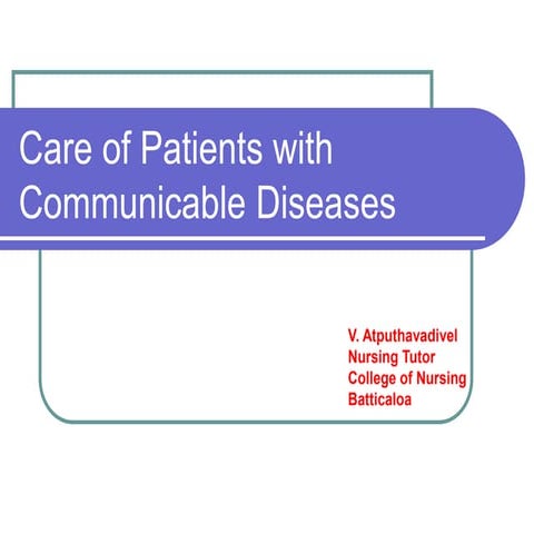 Communicable disease terms | PPT
