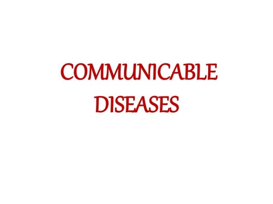 Communicable Disease Handouts | PDF