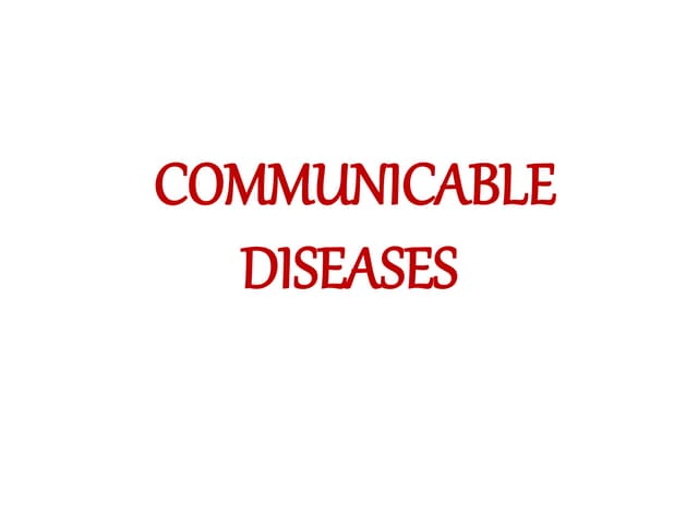 Communicable Disease Handouts | PDF