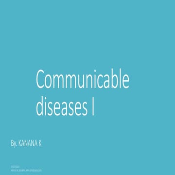 COMMUNICABLE DISEASES.pptx management of | PPTX