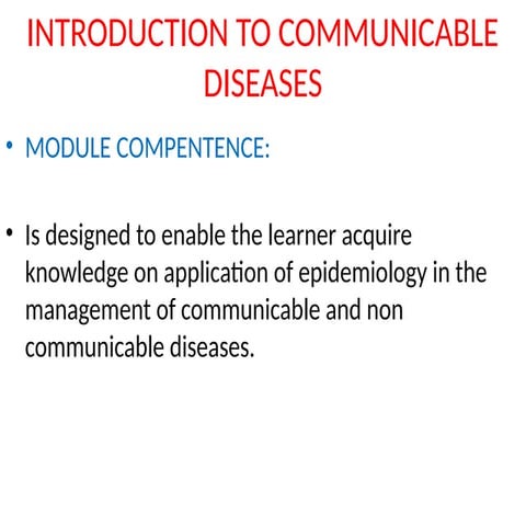 COMMUNICABLE DISEASES notes.pptxfor all students | PPTX