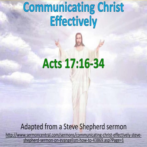 Communicating Christ Effectively | PPTX