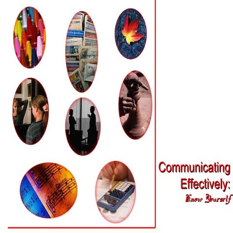 Communicating Effectively - Part 1 Know Yourself | PPT