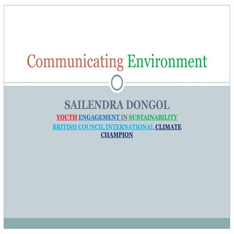 Communicating environment | PPS