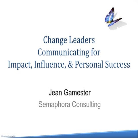Communicating for impact influence and personal success | PPTX