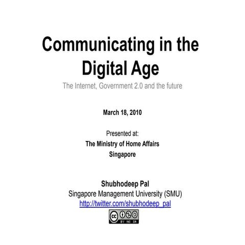 Communicating In The Digital Age vEx | PPTX