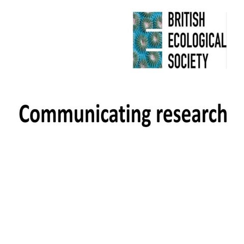 Communicating research a quick guide for undergrads | PPT