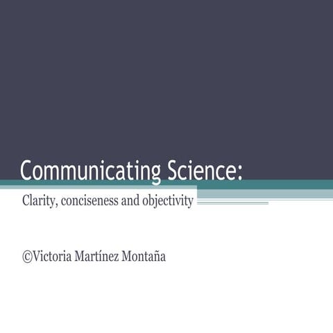 Communicating Science | PPT | Science