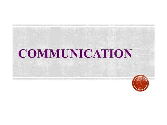 Communication | PPT