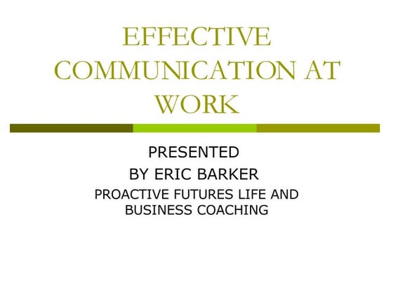 How to develop a positive work relationship | PPTX | Career Advice ...