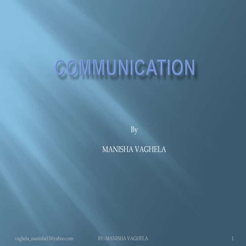 Principles of communicatiions | PPSX