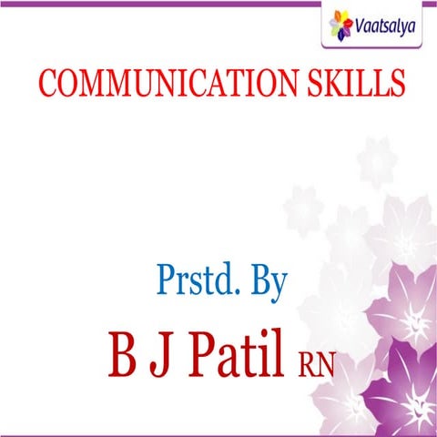 Communication Skills For Nurses | PPT